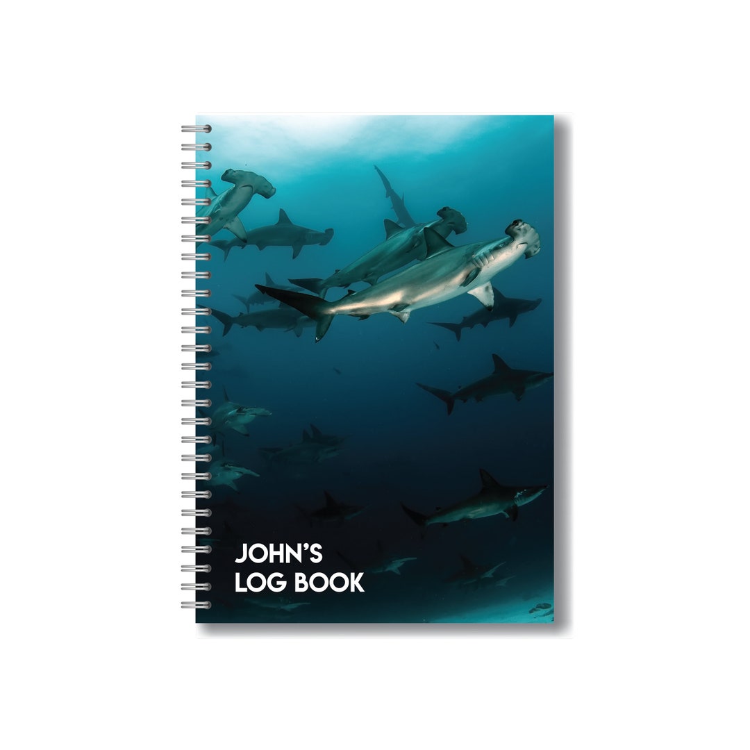 Custom Hammerhead Shark Waterproof Dive Log - Etsy