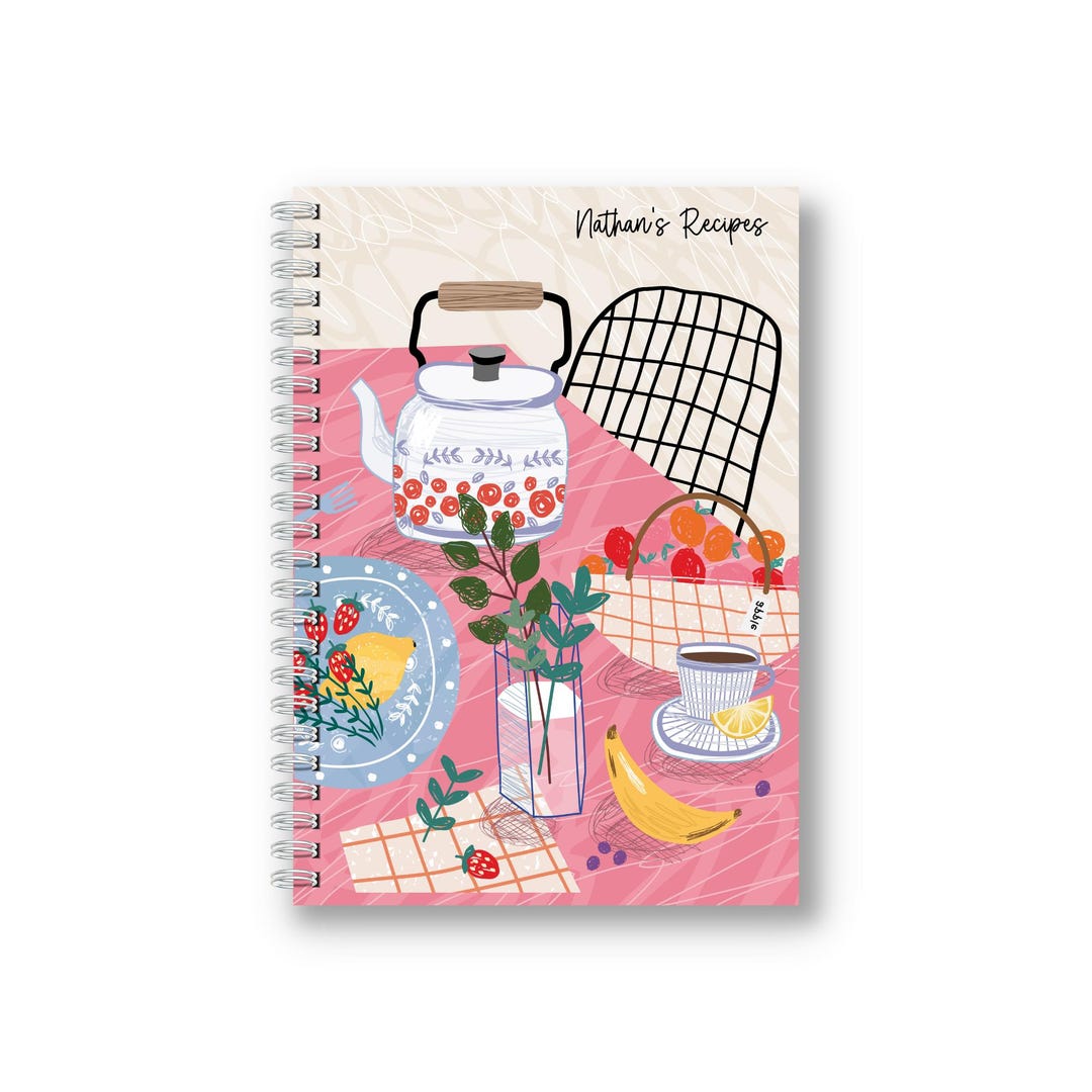 Personalised Waterproof Recipe Book | Cooking Journal | Baking | Family ...