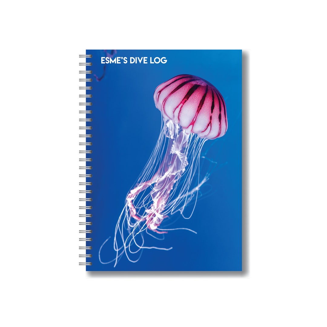 Custom Jellyfish Waterproof Dive Log - Etsy