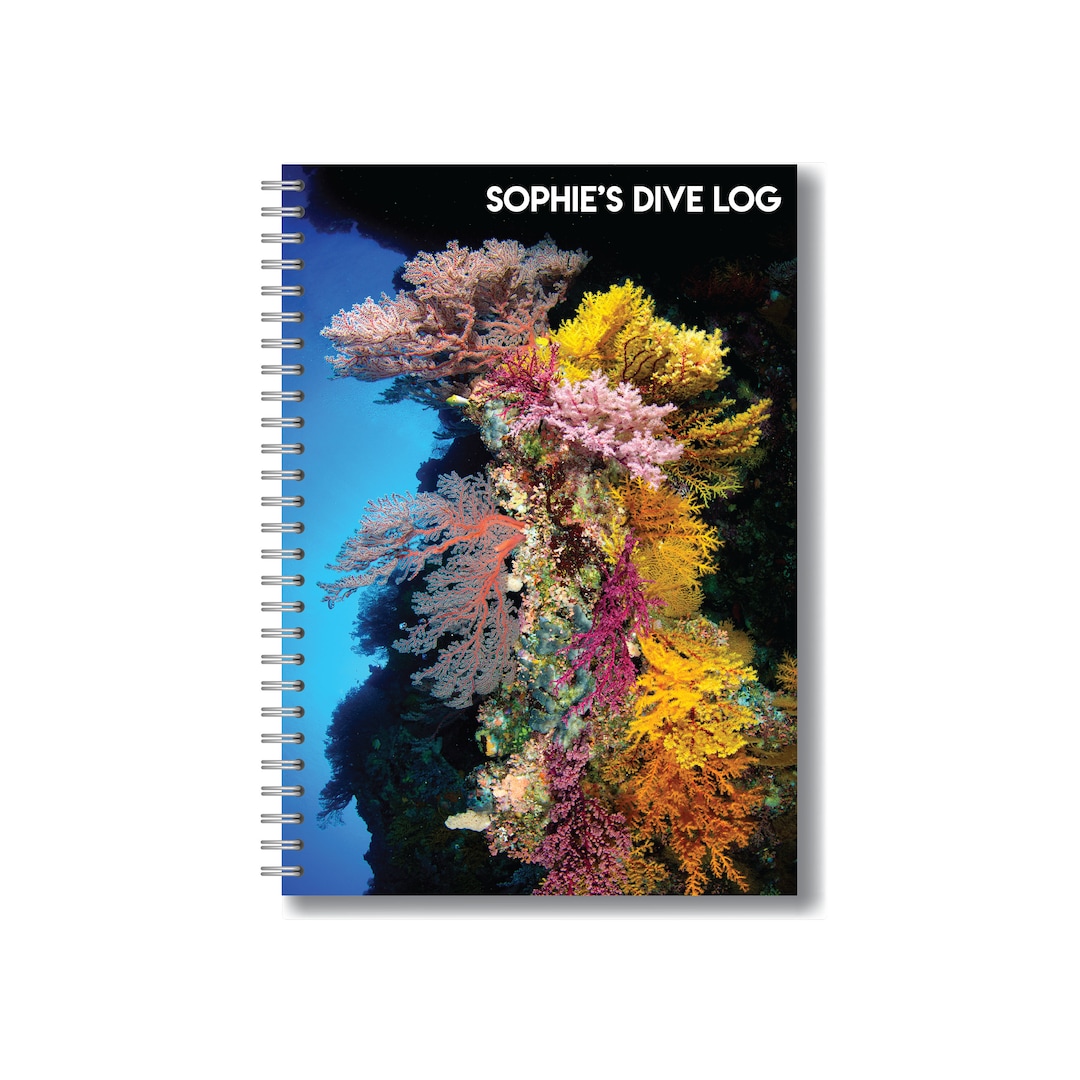 Custom Coral Waterproof Dive Log - Etsy