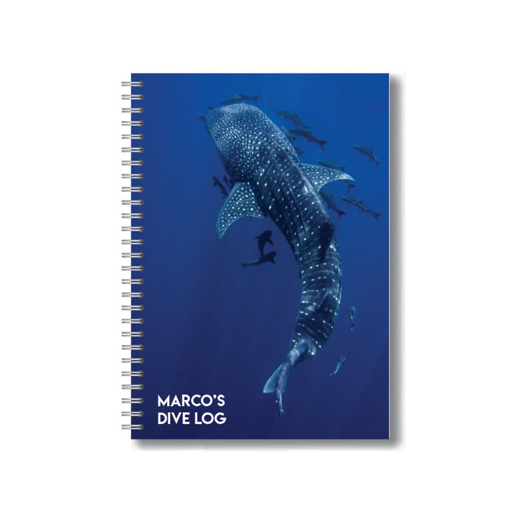 Custom Whaleshark Waterproof Dive Log - Etsy