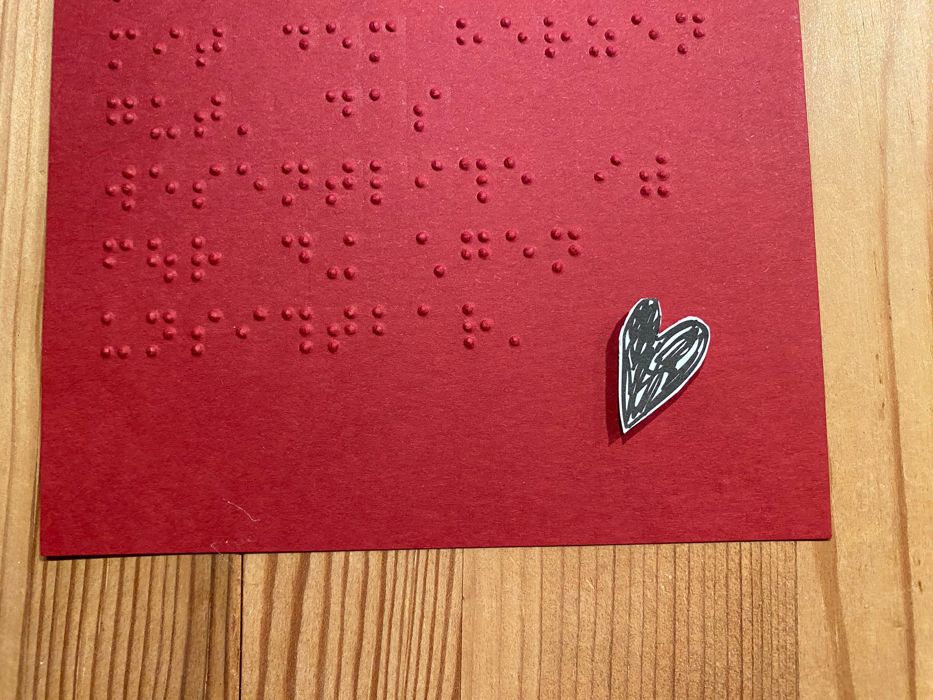 Braille Card, Card With Braille, Saying of the Little Prince by A. De ...