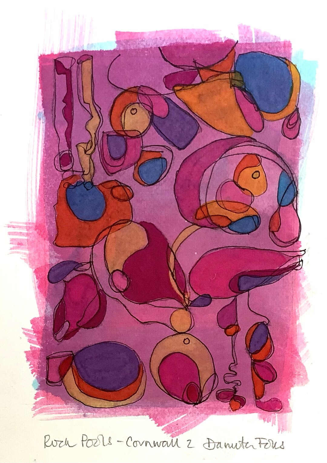 Rock Pools Cornwall 2 Original Watercolour - Etsy