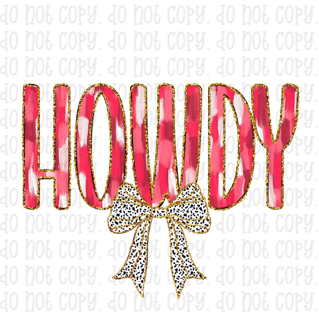 Howdy Png, Western Valentines Day, Valentines Day Howdy, Howdy Pink - Etsy