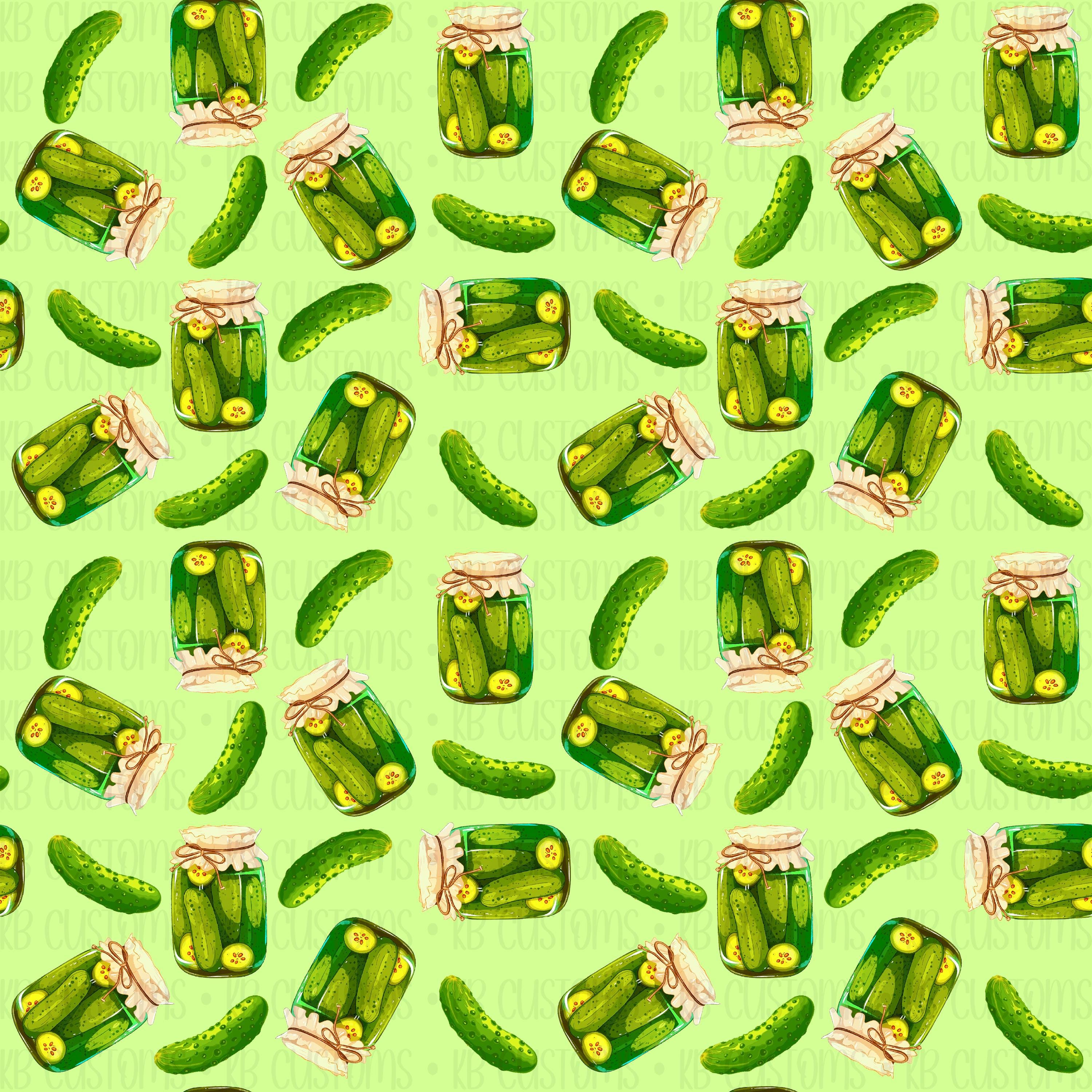 Pickle Seamless File, Seamless Pattern, Digital Paper, Pickles, Pickle ...