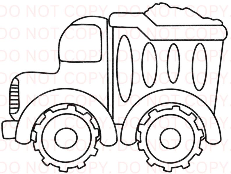 Minimal Dump Truck Outline PNG, Truck PNG, Dump Truck PNG, Dump Truck ...