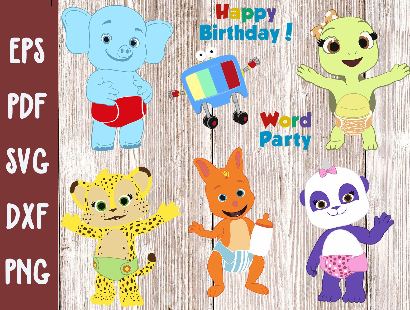 Word Party Word Party SVG Word Party Clipart Word Party Cut | Etsy