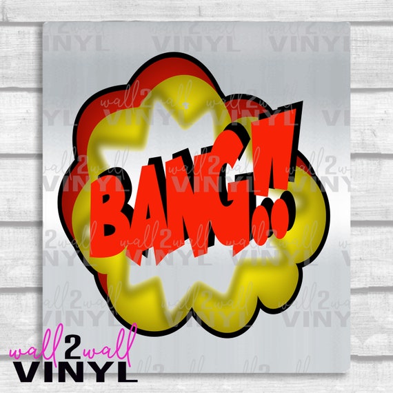 Bang Power Word Art Digital Design for Sublimation - Etsy