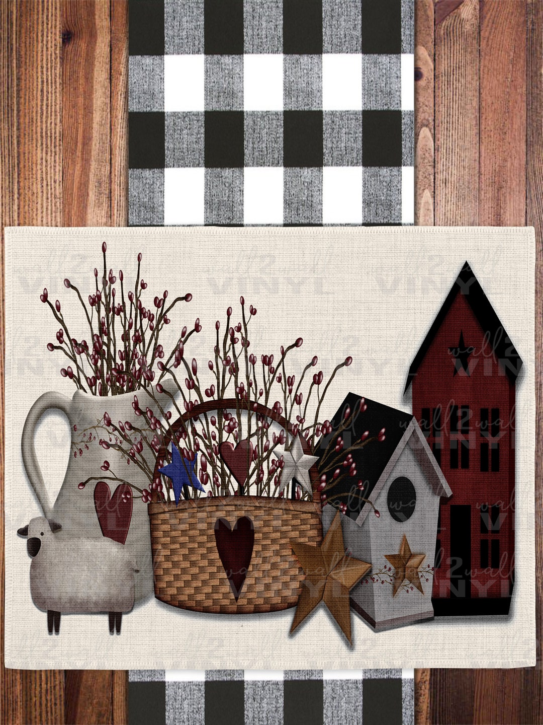 Primitive Placemat Design Set Digital Design for Sublimation - Etsy