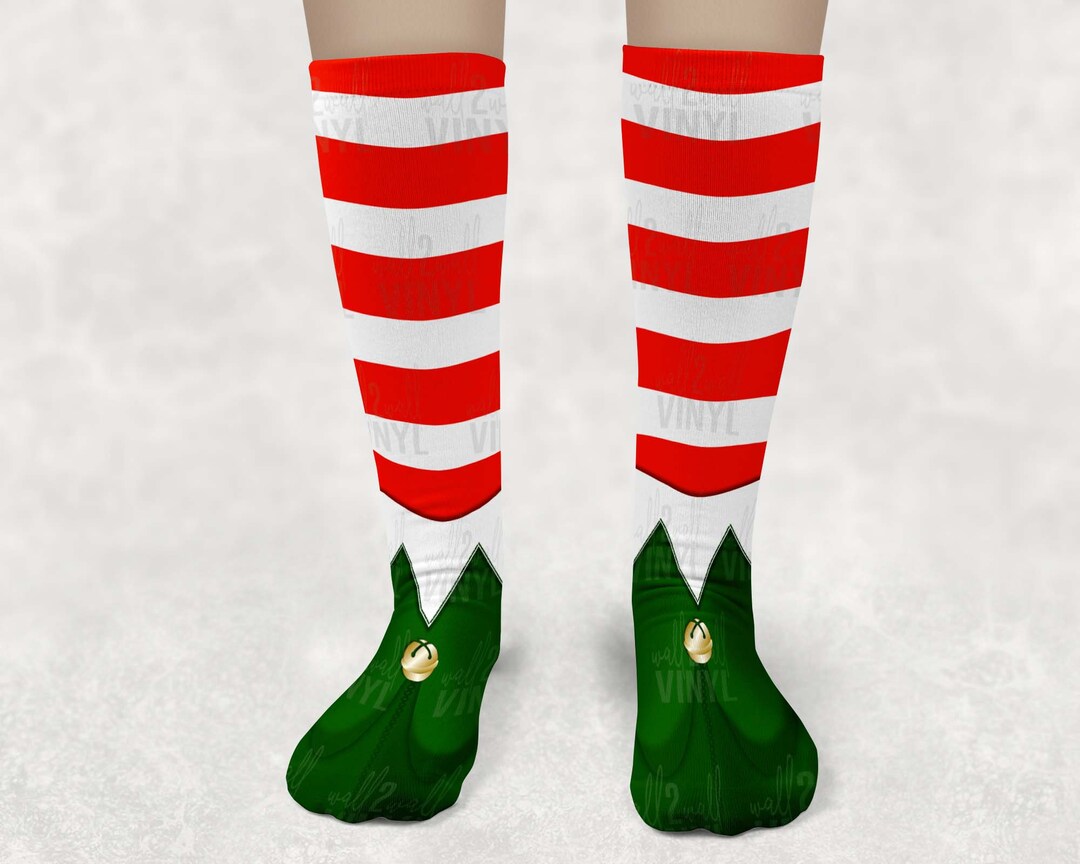 Elf Socks Digital Design for Sublimation - Etsy