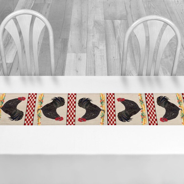Rooster Table Runner - Etsy
