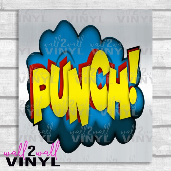 Punch Power Word Art Digital Design for Sublimation - Etsy