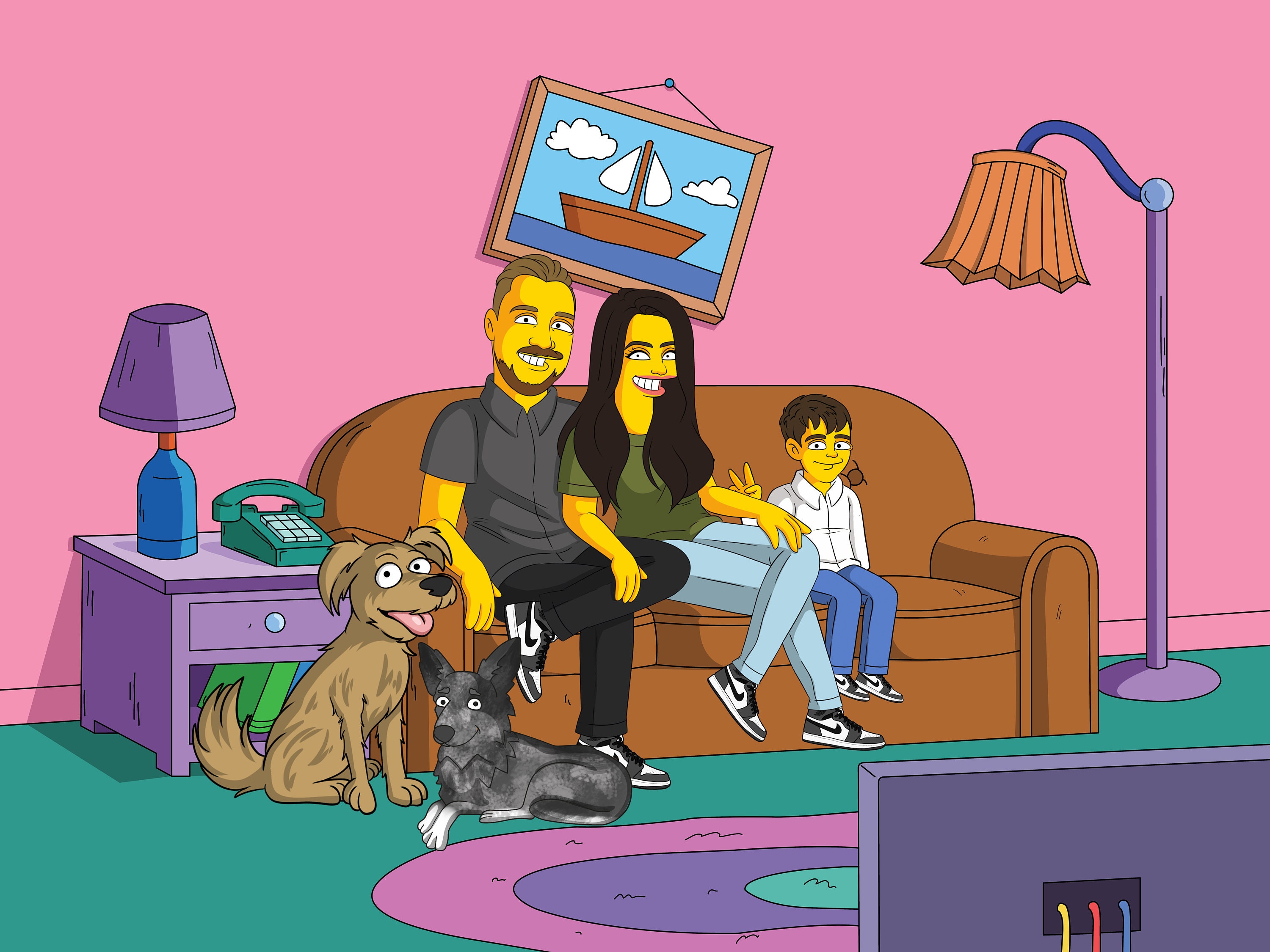 Simpsons Family Portrait Future