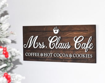Mrs Claus Cafe Sign - Etsy