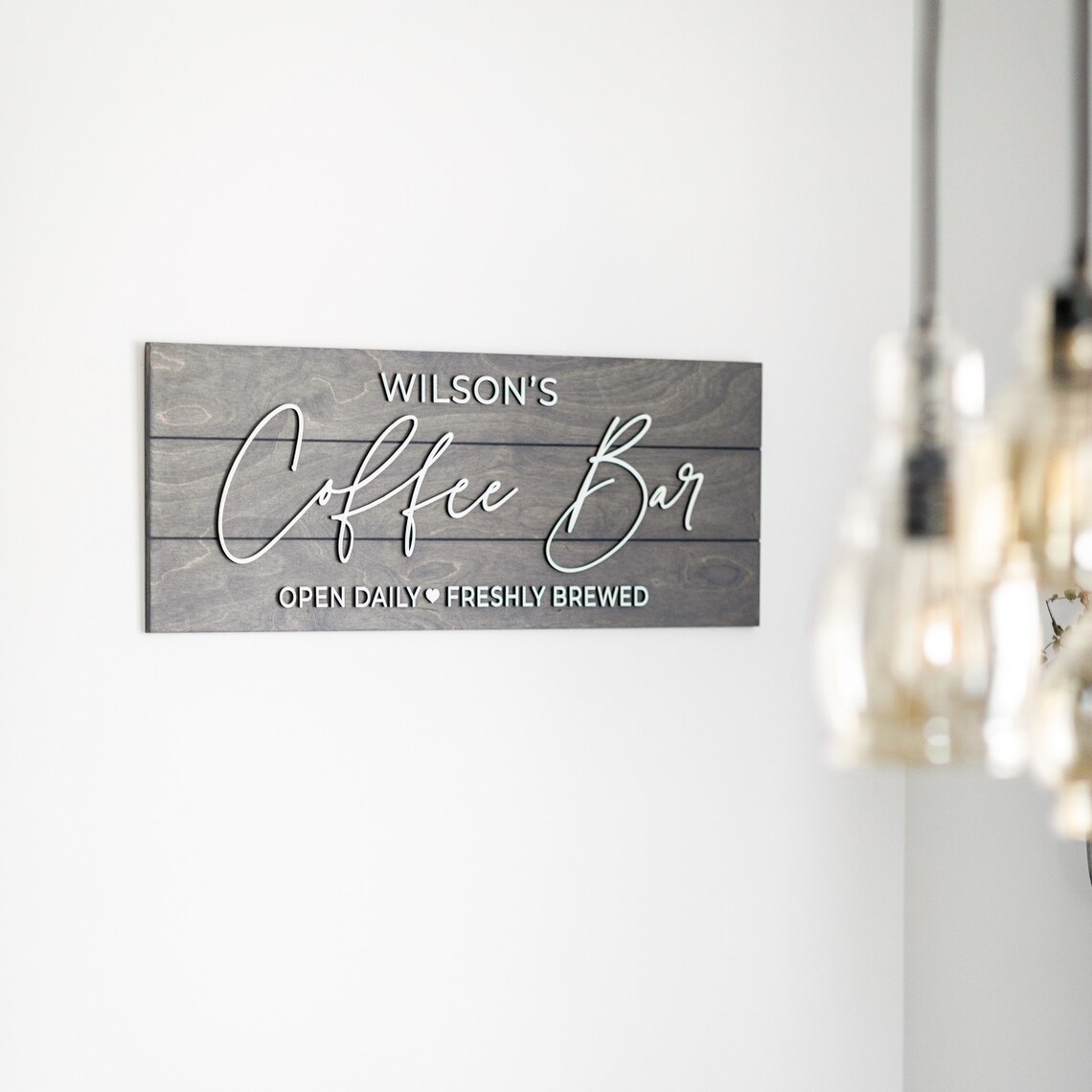 Pallet Sign Coffee Bar Sign Custom Wood Sign 3D Sign | Etsy