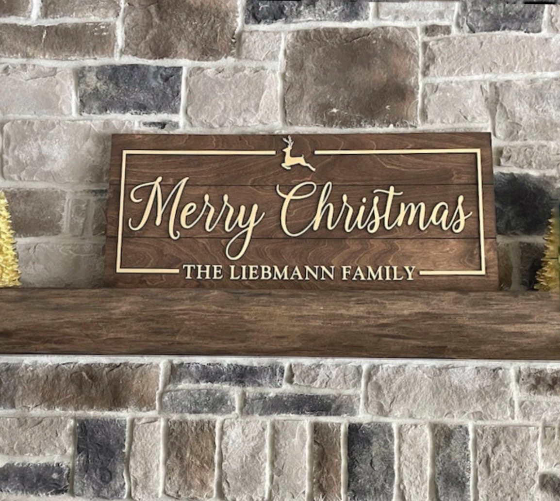 Pallet Sign Christmas Sign Custom Wood Sign 3D Sign - Etsy