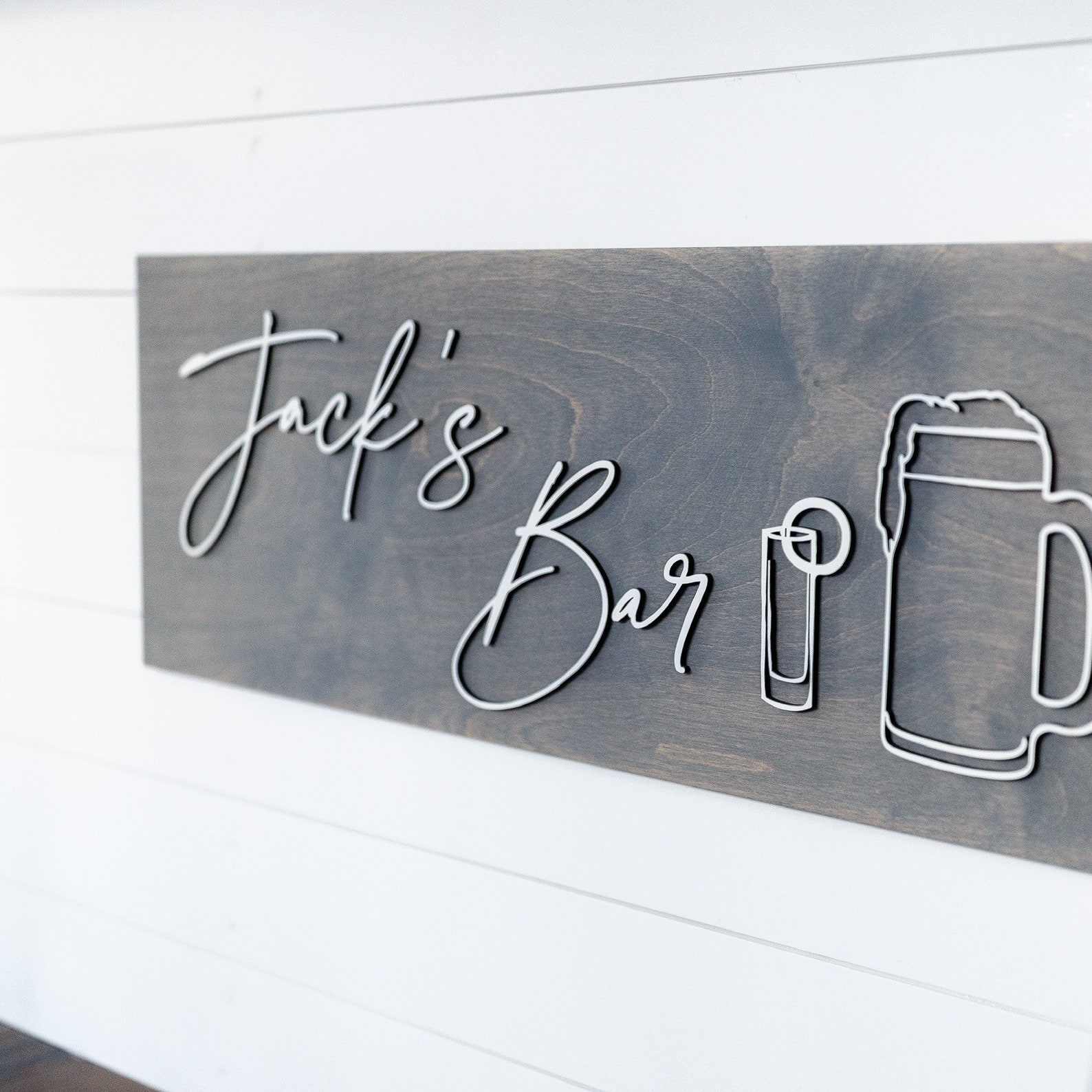 Pallet Sign Bar Sign Custom Wood Sign 3D Sign - Etsy