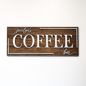 Pallet Sign - Coffee Bar Sign - Custom Wood Sign - 3D Sign ...