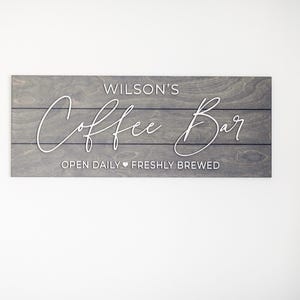 Pallet Sign - Coffee Bar Sign - Custom Wood Sign - 3D Sign ...