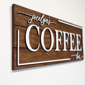 Pallet Sign - Coffee Bar Sign - Custom Wood Sign - 3D Sign ...