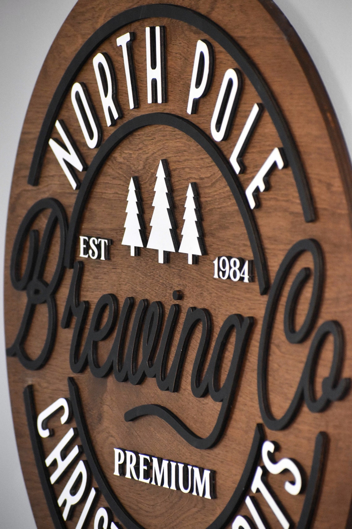 North Pole Brewing Company Sign Christmas Bar Sign Custom - Etsy
