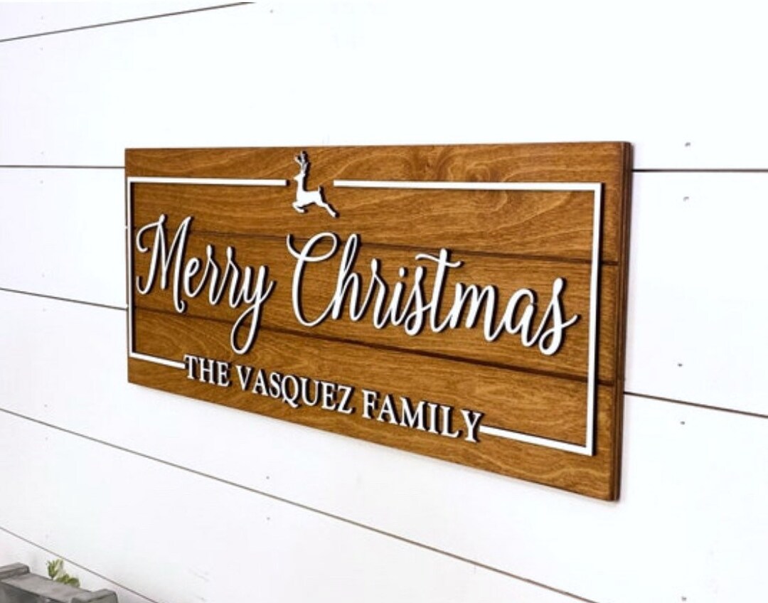Pallet Sign Christmas Sign Custom Wood Sign 3D Sign Custom Christmas ...