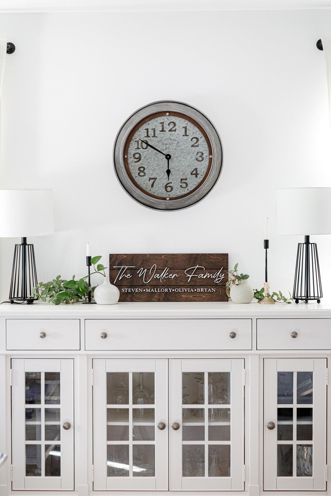 Family Name Sign, Personalized Family Sign, Family Sign With Names ...