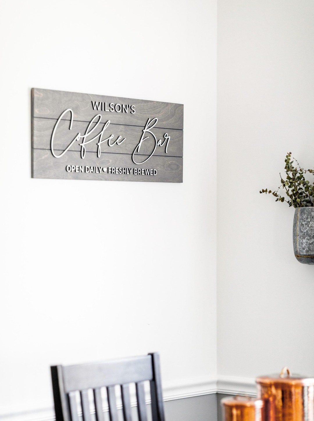 Pallet Sign - Coffee Bar Sign - Custom Wood Sign - 3D Sign ...