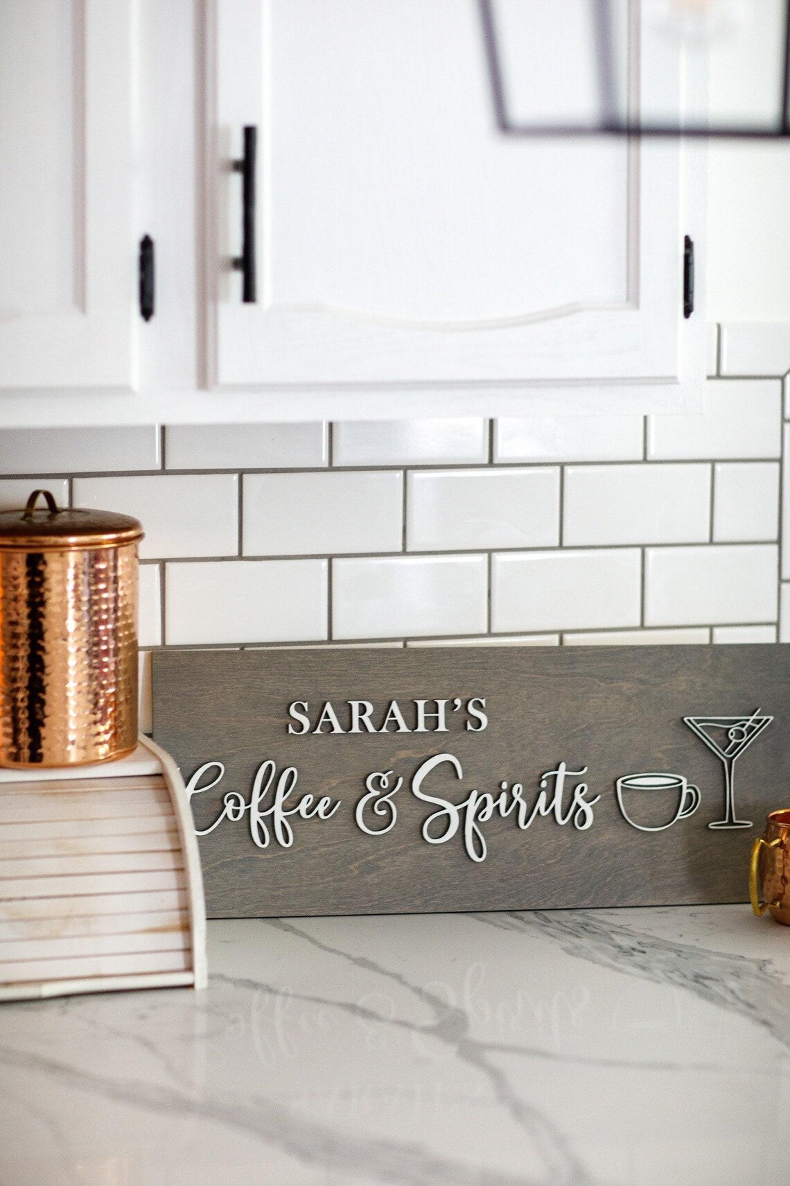 Pallet Sign - Coffee Bar Sign - Coffee and Spirits - Custom Wood Sign ...