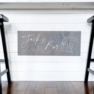 Pallet Sign Bar Sign Custom Wood Sign 3D Sign Personalized Gift Bar ...
