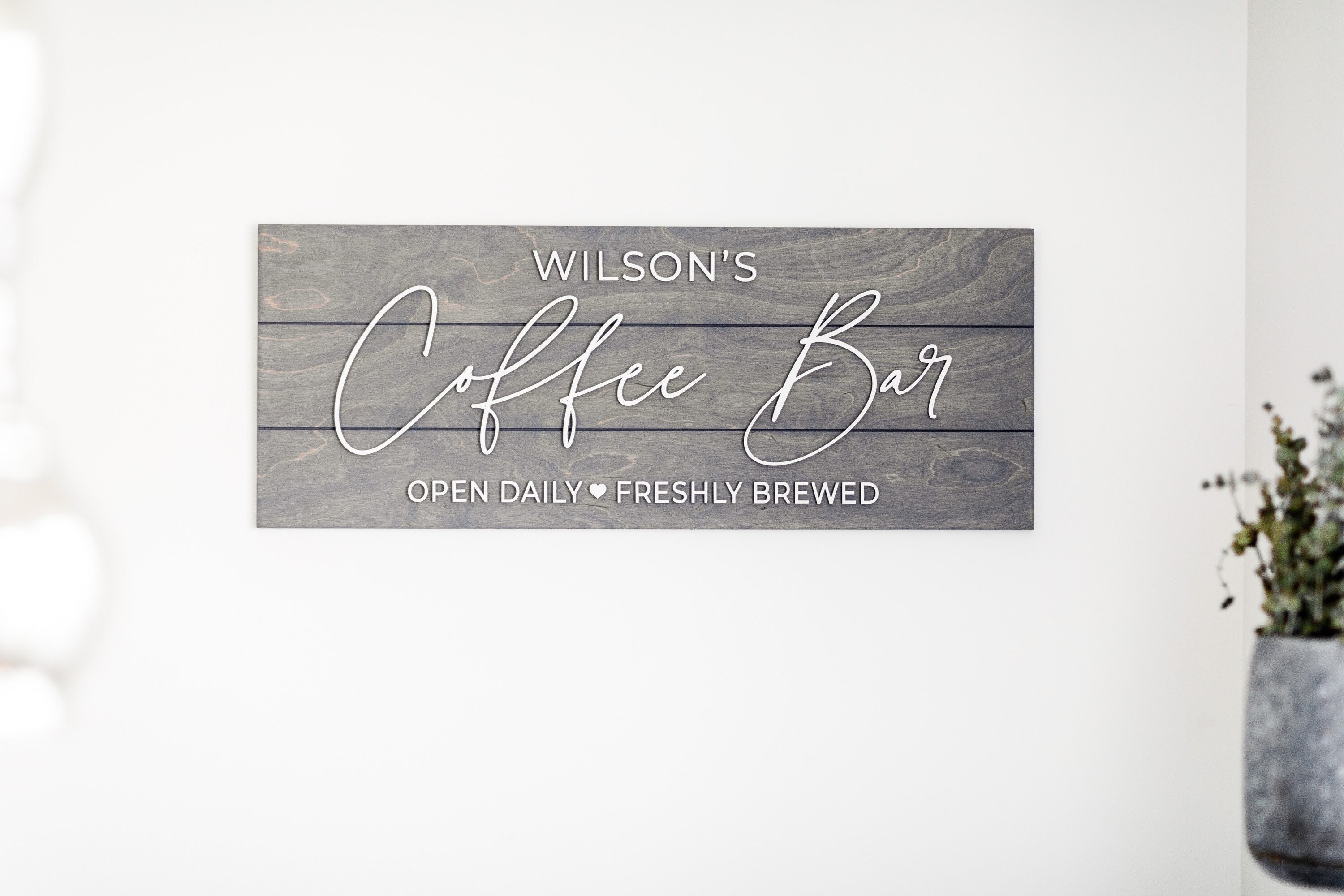 Pallet Sign Coffee Bar Sign Custom Wood Sign 3D Sign - Etsy