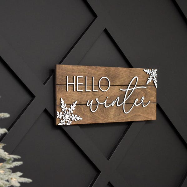 Winter Sign - Etsy