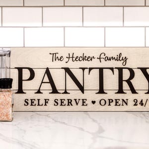 Pantry Sign, Custom Kitchen Sign, Personalized Pantry Sign, Custom Wood ...