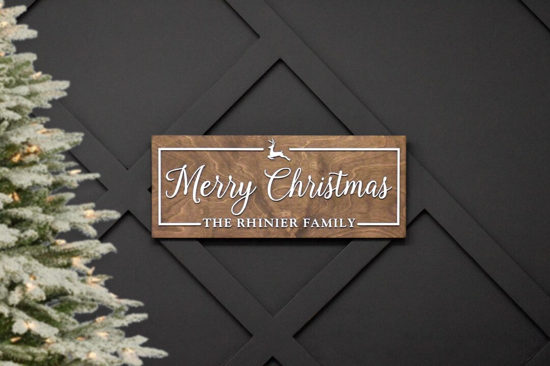 Christmas Sign, Custom Wood Sign, 3D Sign, Custom Christmas Gift ...