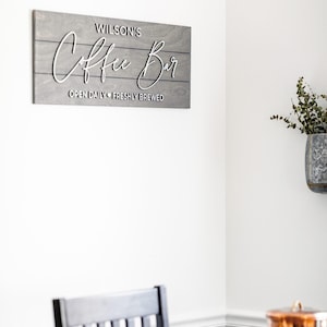 Pallet Sign - Coffee Bar Sign - Custom Wood Sign - 3D Sign ...