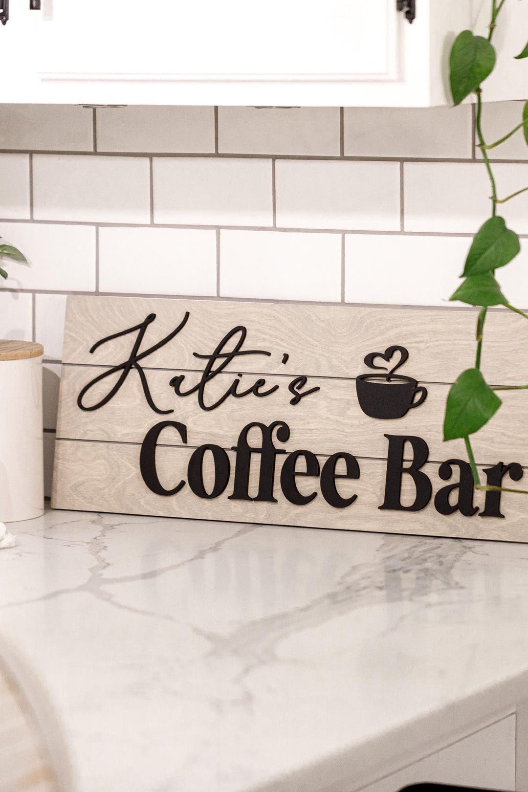 Pallet Sign - Coffee Bar Sign - Custom Wood Sign - 3D Sign ...