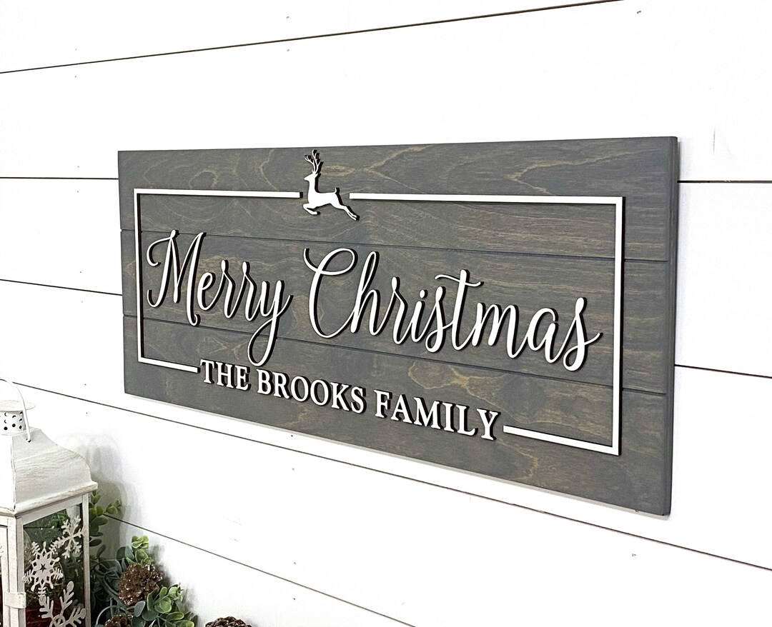 Pallet Sign Christmas Sign Custom Wood Sign 3D Sign Custom Christmas ...