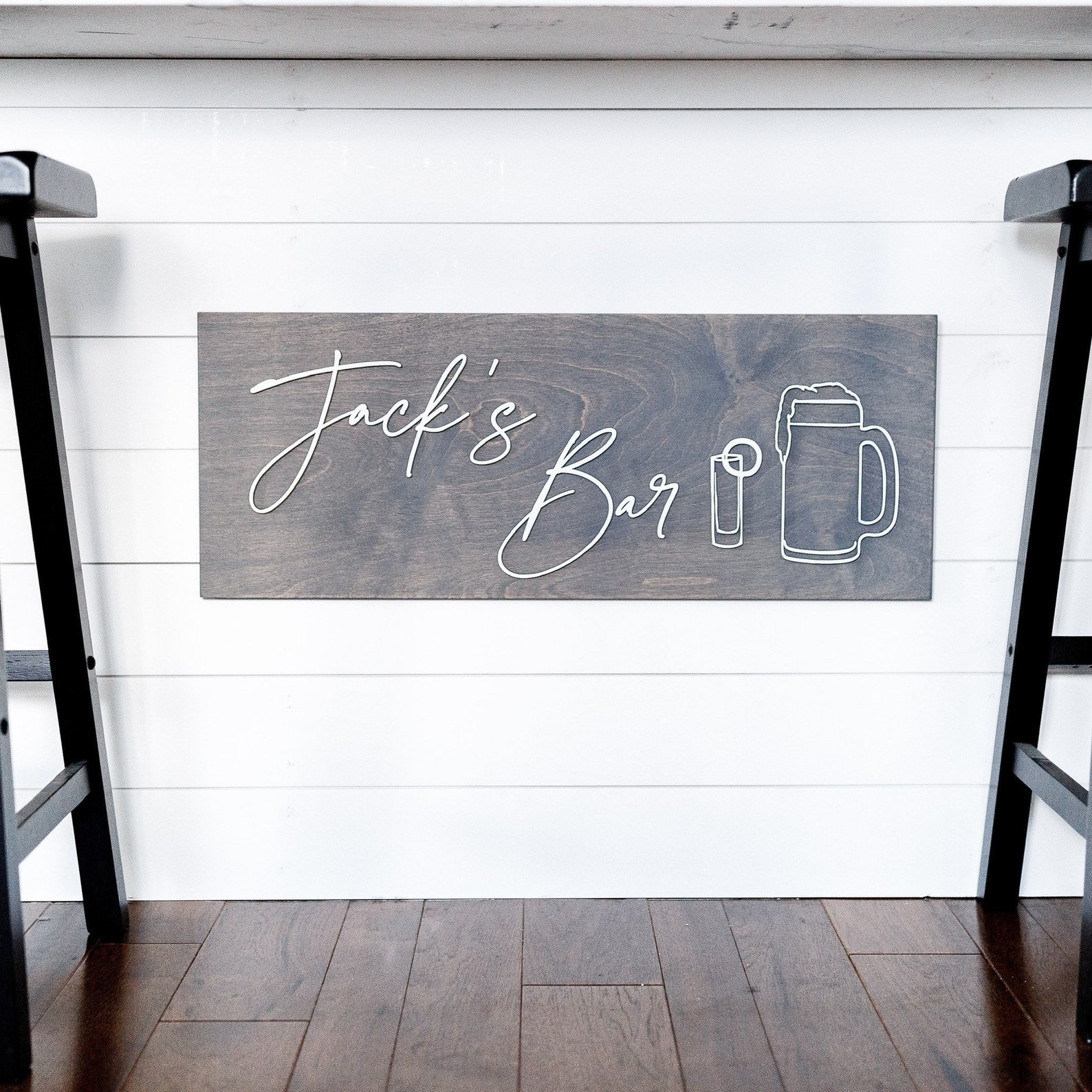 Pallet Sign Bar Sign Custom Wood Sign 3D Sign Personalized Gift Bar ...