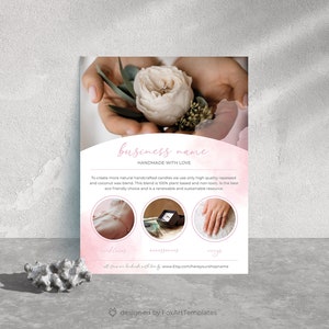 Small Business Flyer Template for Your Etsy Shop and Price List ...