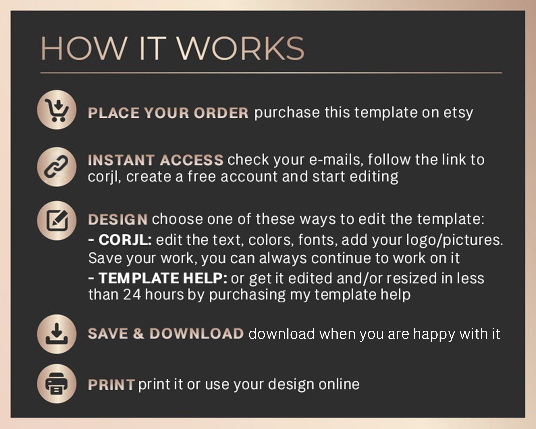 Small Business Flyer Template for Your Etsy Shop and Price - Etsy Canada