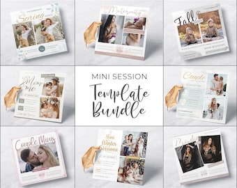 Mini Session Template Photography Marketing Photoshop - Etsy