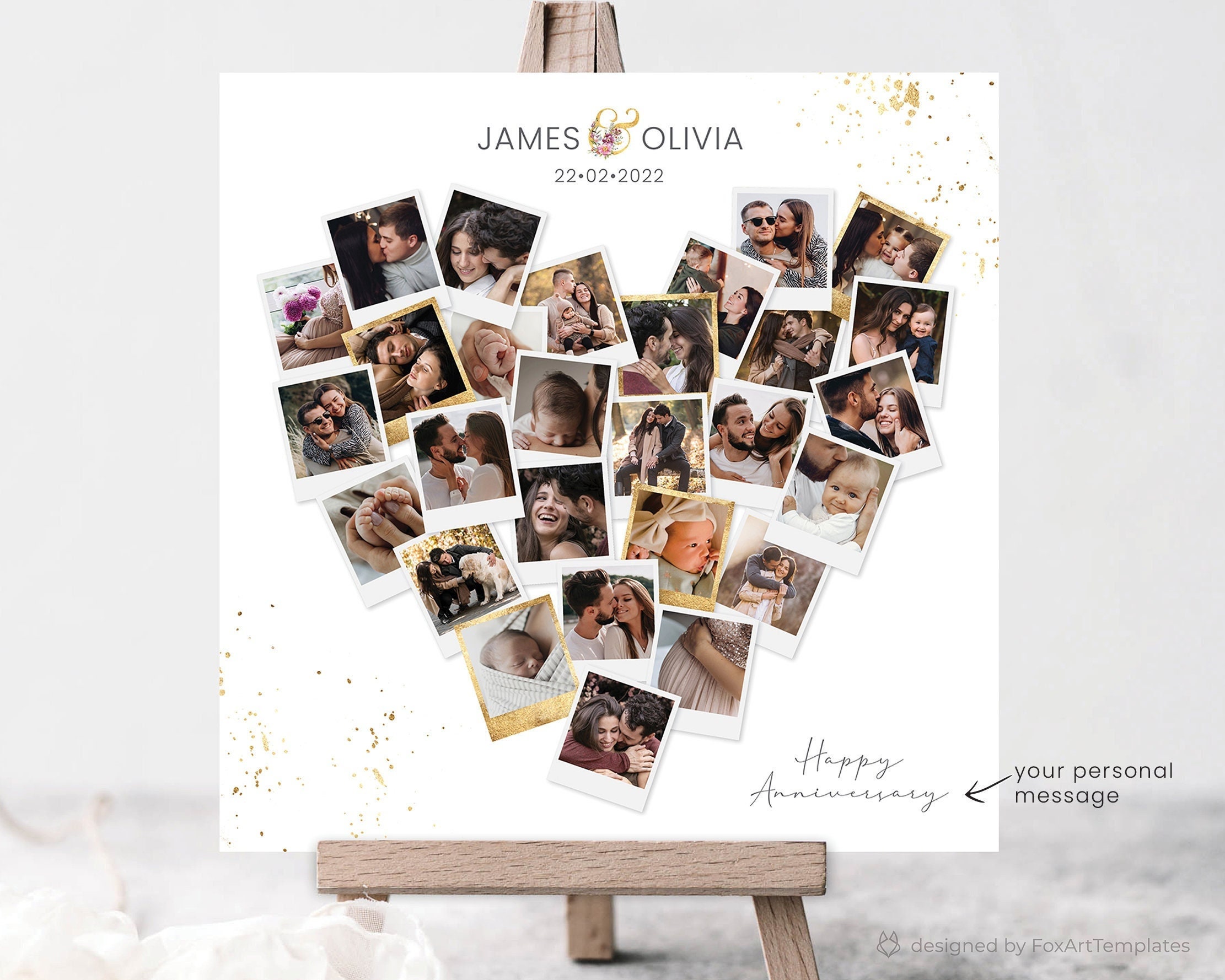 Polaroid Photo Collage Template