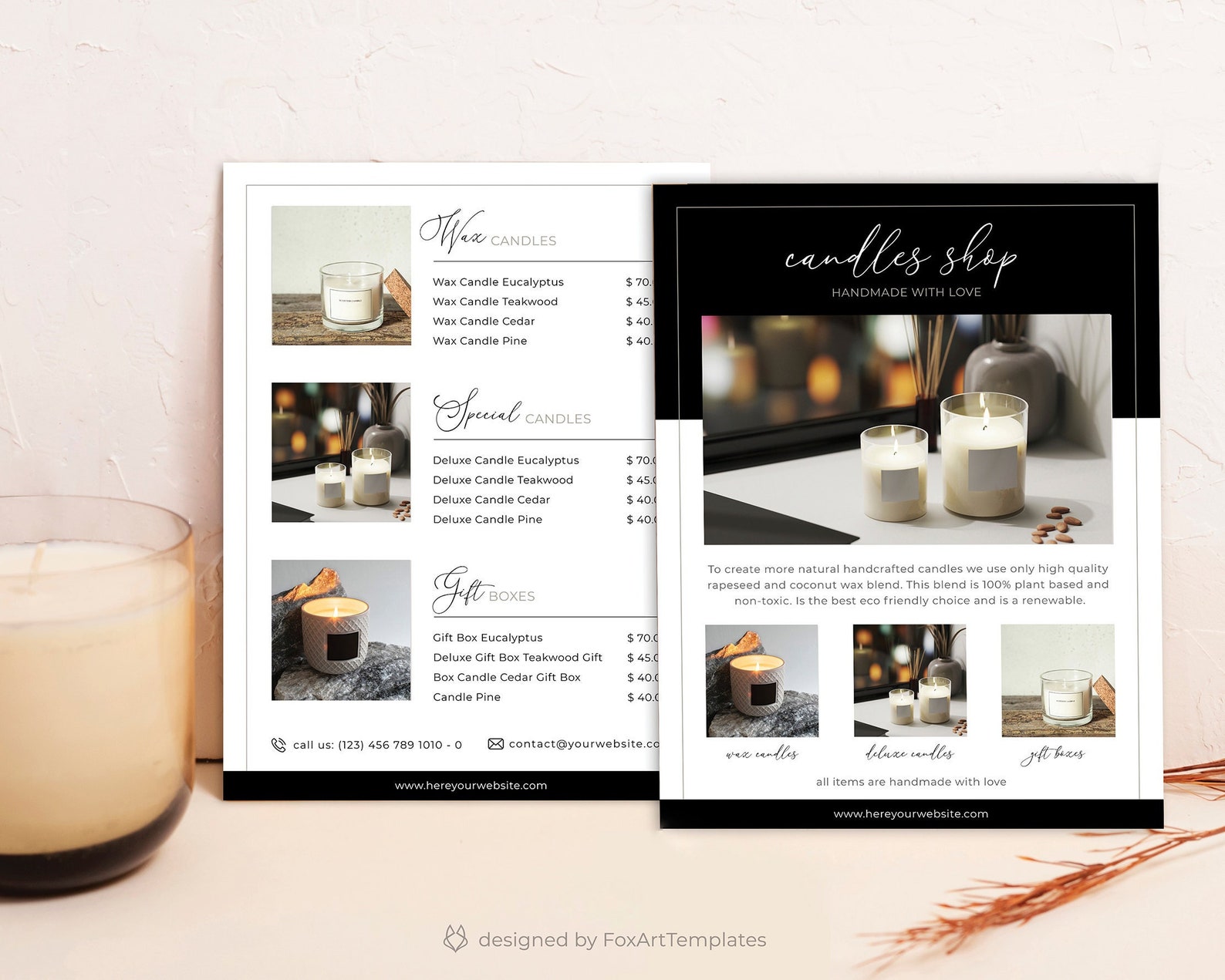 Candle Making Business Flyer Template - Etsy