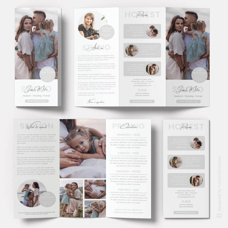 Photography Brochure Template Design Client Welcome Guide - Etsy
