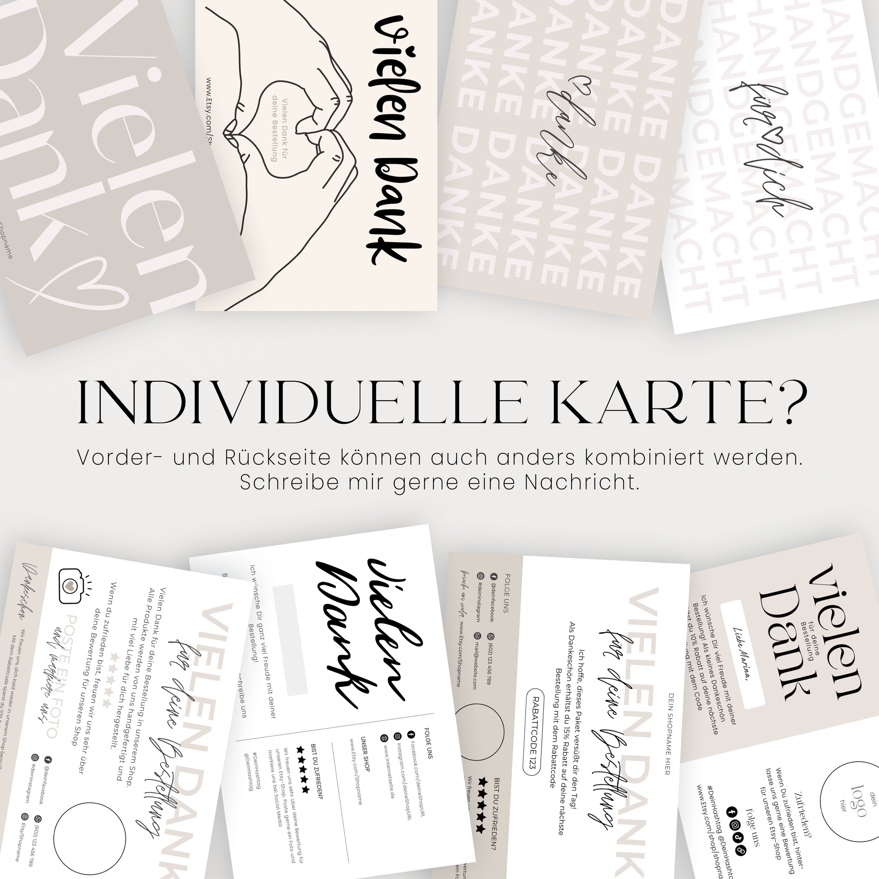 Vielen Dank für Deine Bestellung Paketbeileger für Kunden - Etsy.de