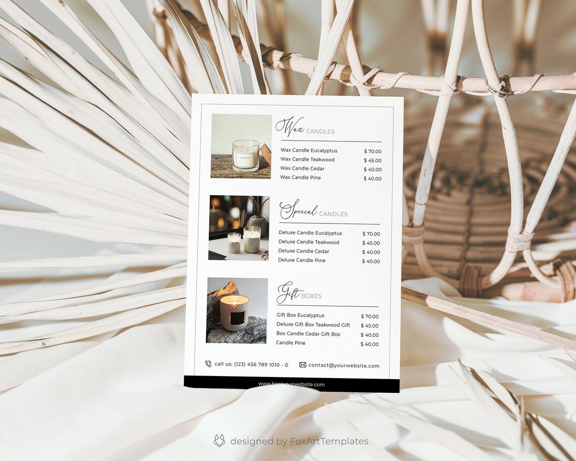 Candle Making Business Flyer Template - Etsy Canada