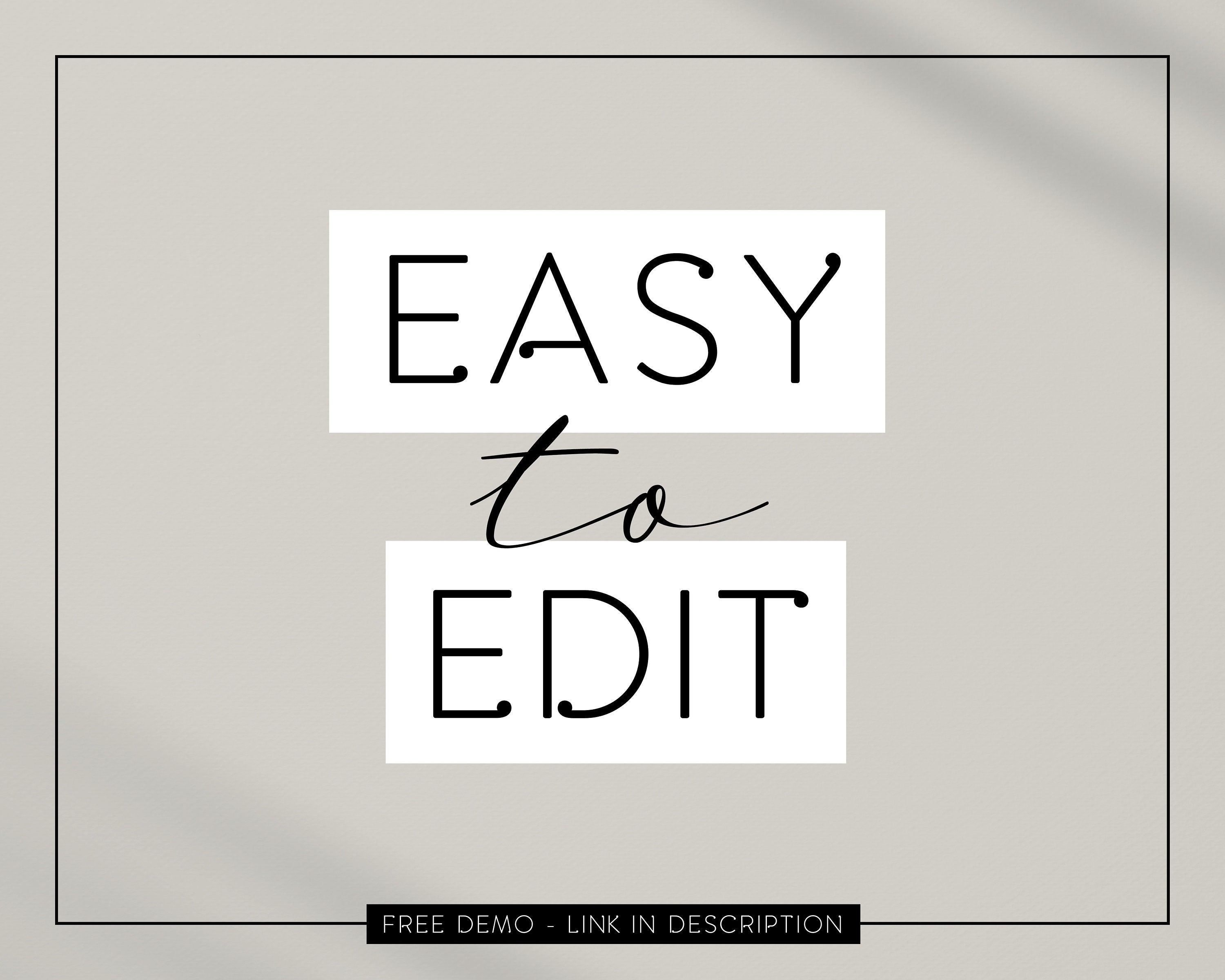 Editable Price List Template Double Sided - Etsy Canada