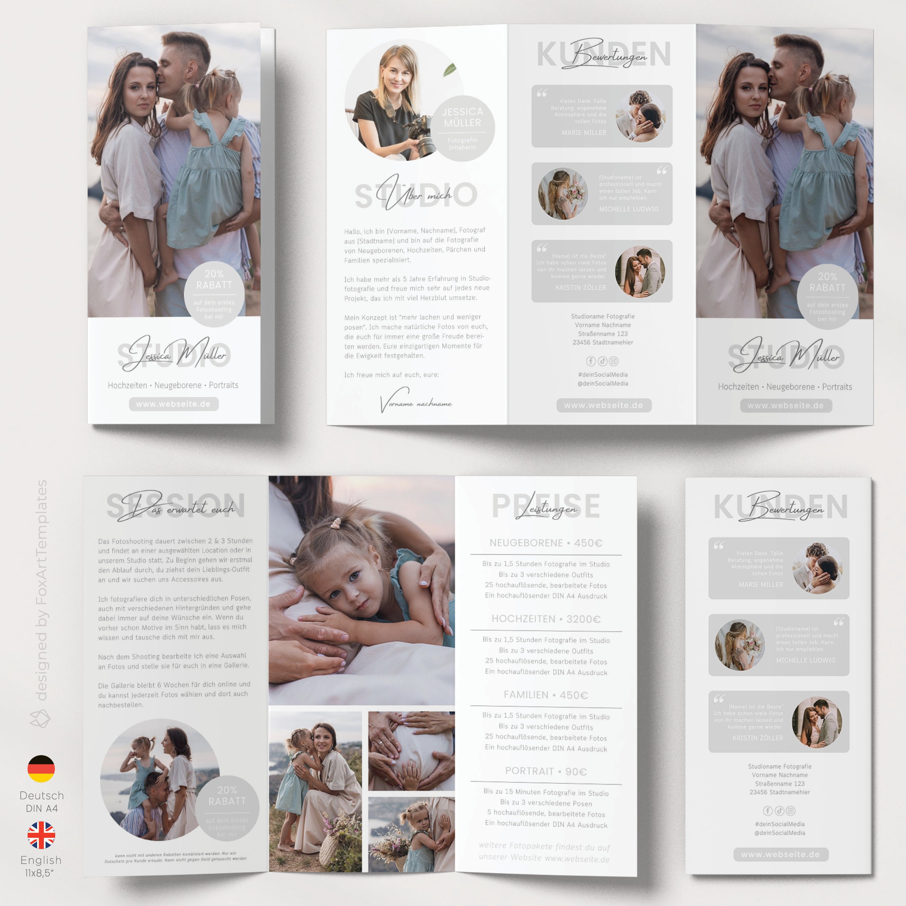 Photography Brochure Template Design Client Welcome Guide - Etsy