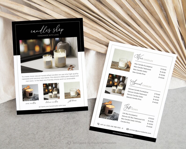 Candle Making Business Flyer Template - Etsy