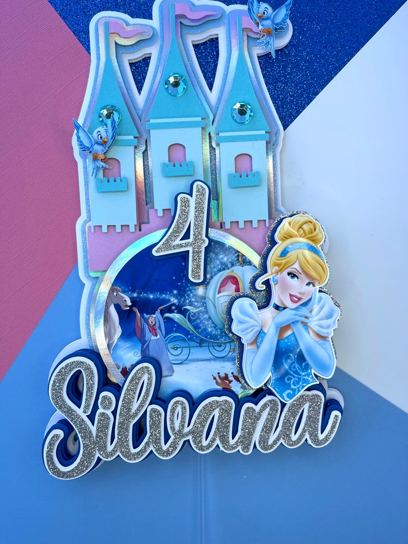 Cinderella Cake Topper Cenicienta Cake Topper Princess - Etsy
